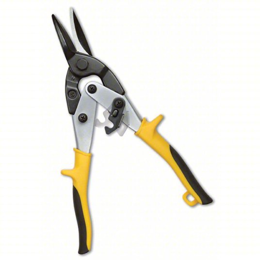 Ideal 35-001 Aviation Snip Straight, 9 3/4 in Overall Lg, 1 1/2 in Cut ...