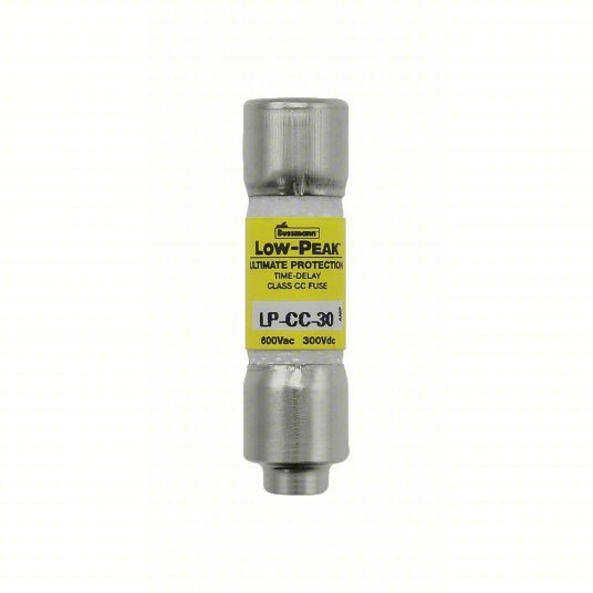 Bussmann LP-CC-30 UL Class CC Fuse Time Delay, 30 A, LP-CC, Cylindrica ...