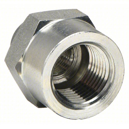 Parker 8-4 FHC-S Hex Coupling Carbon Steel, 1/2 in x 1/4 in Fitting Pi ...