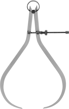 McMaster 2060A62 Fine-Adjust Layout Caliper, Outside, 10" Long Leg ...