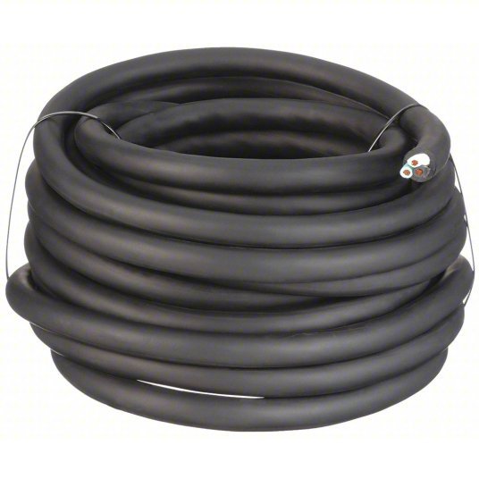 KVM Tools E3662 Portable Cord 3 Conductors, 10 AWG Wire Size, Rubber ...