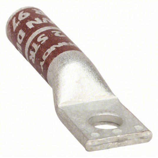 Burndy YA2C One-Hole Lug Compression Connector 2 AWG Max Wire Size, 5 ...