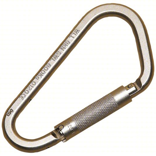 3M DBI-SALA 2000300 DBI-SALA Carabiner Triple-Action Twist Lock, Pear ...