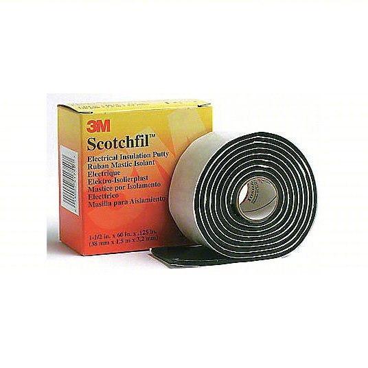 3M SCOTCHFIL Electrical Insulation Putty Moisture-Resistant, Black, 12 ...