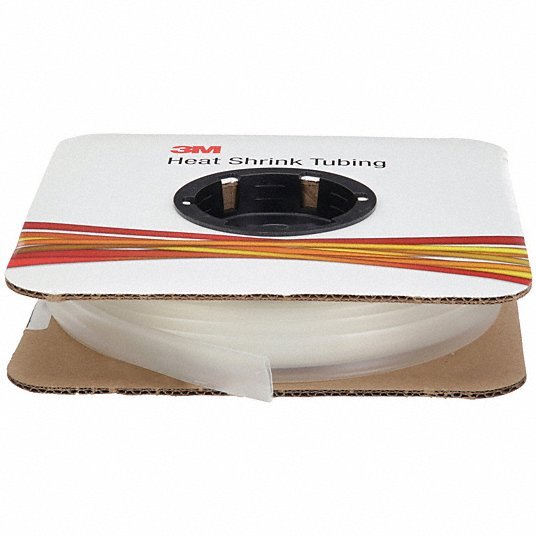 3M FP301-1.5-100'-CLEAR-SPOOL Heat Shrink Tubing 1.5 in I.D. Before Sh ...
