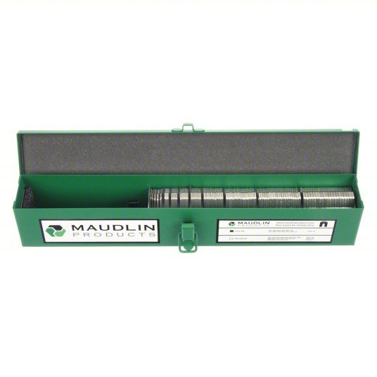 Maudlin MSB3-FK Slotted Shim Assortment,Tabbed,260 pcs Inch, Tabbed, S ...