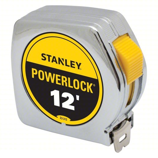 Stanley 33-312 Tape Measure Inch, Nonmagnetic Single Hook Tip, Metal ...
