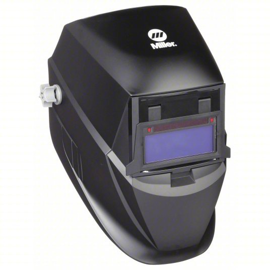 Miller 287798 Welding Helmet Auto-Darkening, 2 Arc Sensors, Black, W10 ...
