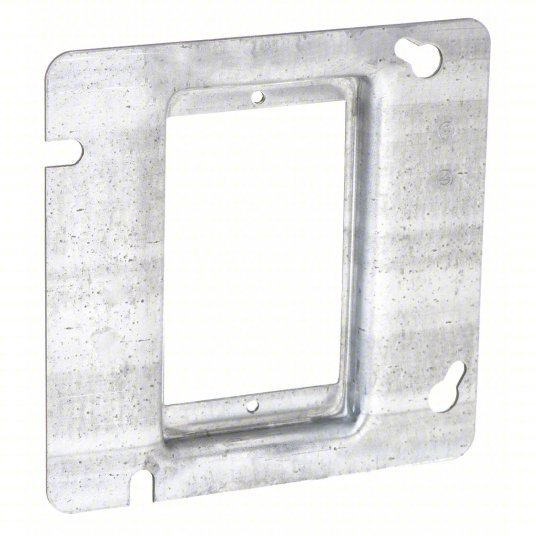 Raco 837 Plaster Ring Galvanized Zinc, Silver, 4-11/16 in One Gang Box — KVM Tools Inc.