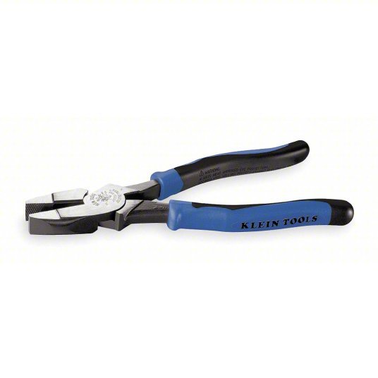 Klein J2000-9NE Linemans Plier Flat, 9 1/2 in Overall Lg, 1 5/8 in Jaw ...