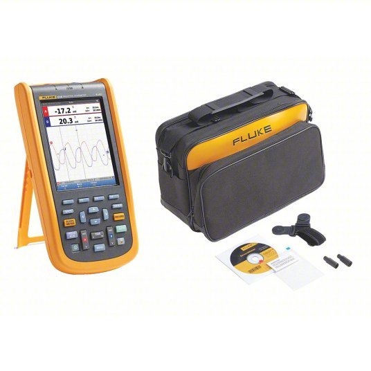 FLUKE-124BS/WWG Compact Handheld Oscilloscope Compact Digital Oscillos ...
