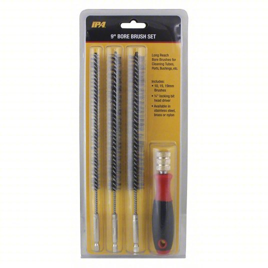 IPA 8083 Bore Brush Set Stainless Steel Bristle 4 pcs — KVM Tools Inc.