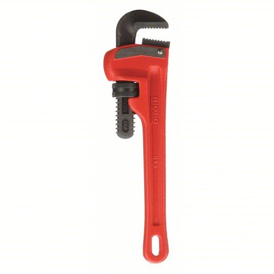 Ridgid 31010 Heavy-Duty Pipe Wrench 1 1/2 in Jaw Capacity, Serrated, 1 ...