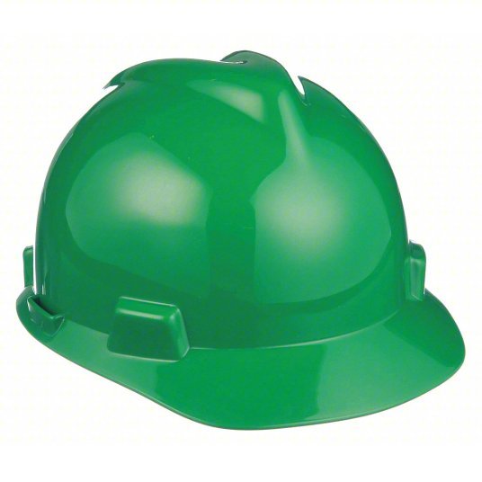 MSA 463946 Green, No Graphics, Pinlock, Polyethylene, Side-Slots, Basi ...