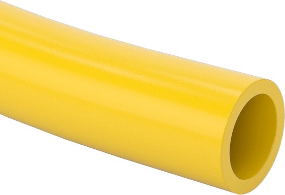 McMaster 5635K75 Opaque Yellow, 3/8" ID, 1/2" OD Hard Nylon Plastic Tu ...
