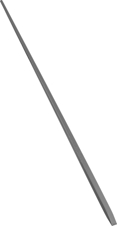 McMaster 58910A19 Pry Bar Straight Wedge x Straight Round End, 60" Ove ...