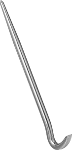 McMaster 5987A3 Pry Bar Gooseneck Wedge x Straight Point End, 6" Overa ...