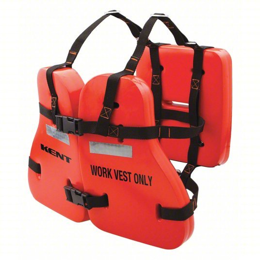 Kent Safety 151200-200-004-13 Life Jacket Orange, Type V, 17 1/2 lb Bu ...