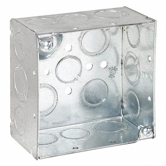 Raco 232 Electrical Box, Square, 4" x 4" x 2", 30.3 cu. in., 2 gang ...