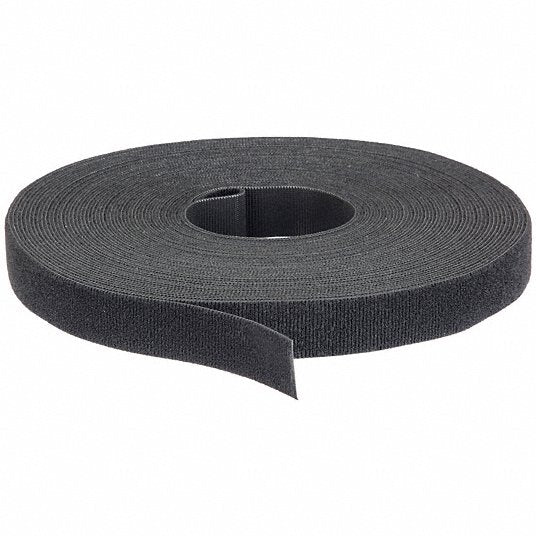 Velcro 189755 Reclosable Fastener, No Adhesive, 75 ft, 1/2 in Wd, Black ...