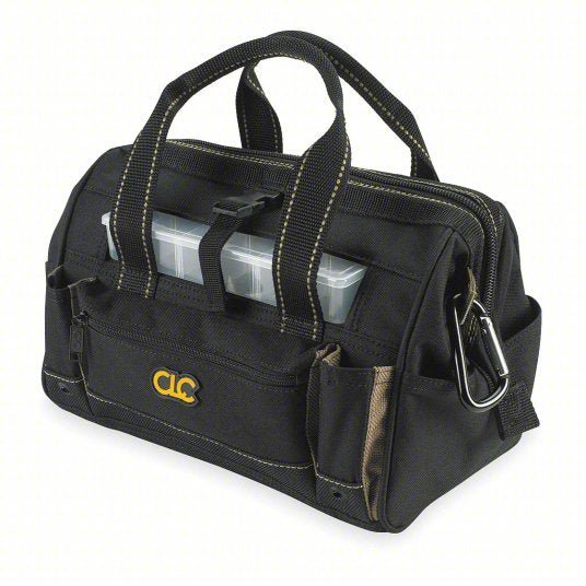 CLC 15331533 Tool Bag Polyester, 21 Pockets, 12 in Overall Wd, 8 in Ov ...