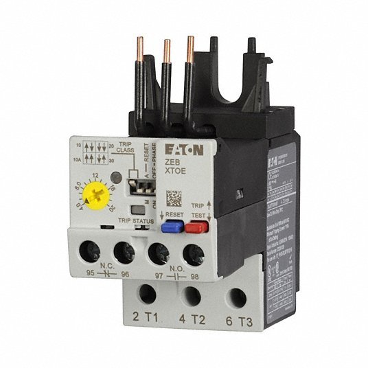 Eaton XTOE020CCS Overload Relay Electronic Protection, 3 Poles, 1NO/1N ...
