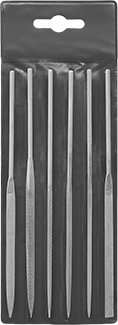 McMaster 8174A52 6-Piece Set of 5-1/2" Long Needle Files, Finish 0 ...
