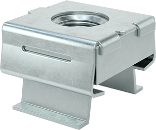 McMaster 90680A157 Snap-in Nut Zinc-Plated Steel, 3/8"-16 Size, for 0 ...