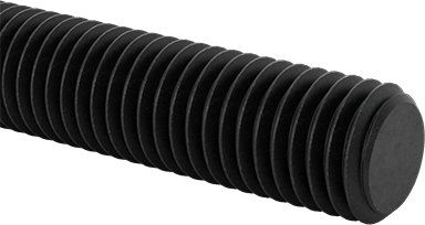 McMaster 94210A191 Medium-Strength Threaded Rod, Black-Oxide Grade B7 ...