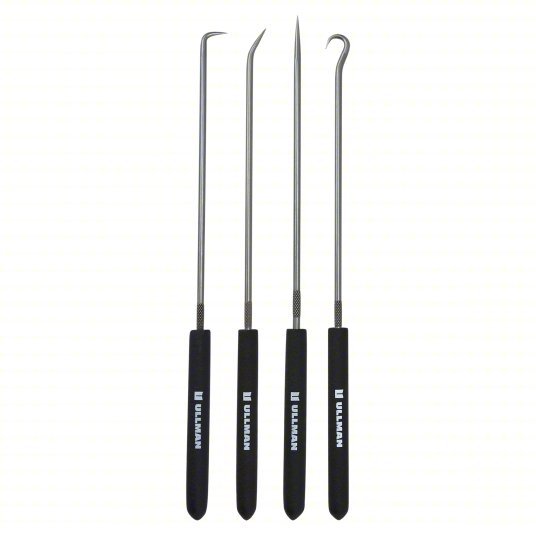 Ullman CHP4-L Hook/Pick Set Steel, Angle/Hook/Straight, 45° Angle/90 ...