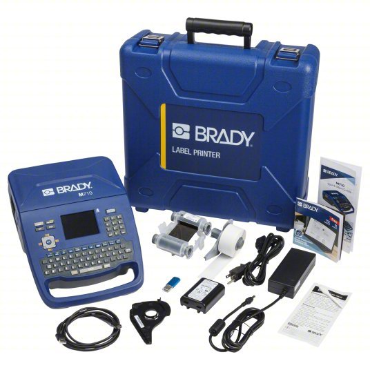 Brady M710-KIT Portable Label Printers Basic Labeling Kit, No Wireless ...
