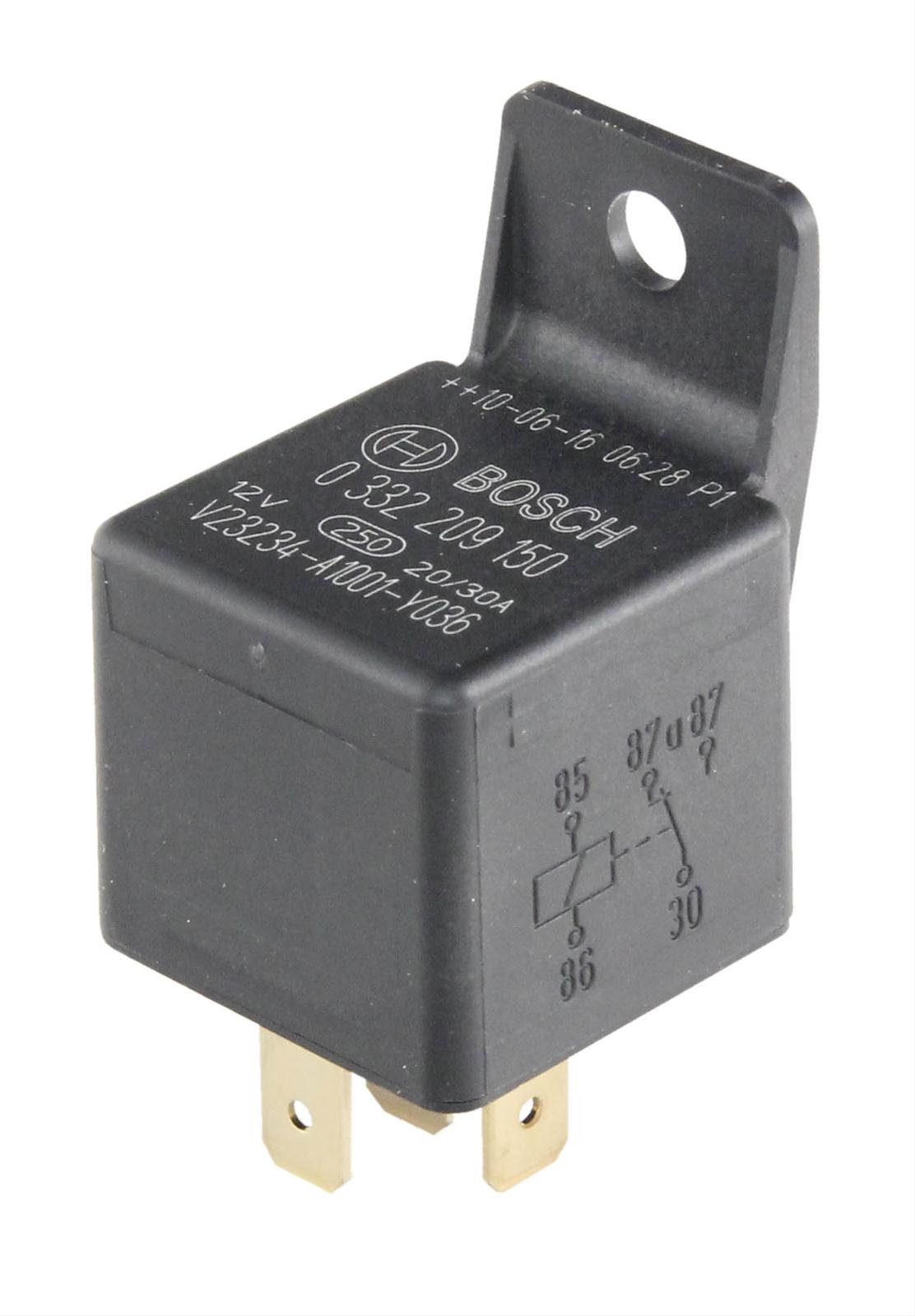 Bosch 0332209150 Relay 12V, 30A, Single Pole Double Throw, 5 Terminal ...