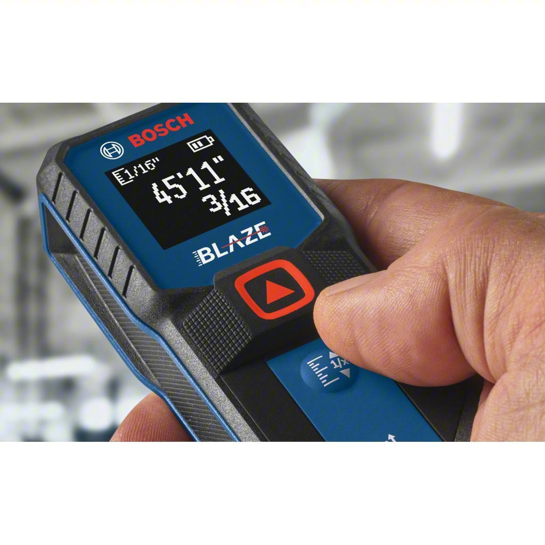 Bosch GLM100-23 Laser Distance Meter, Inch, 6 in – 100 ft, ± 1/16 in ...
