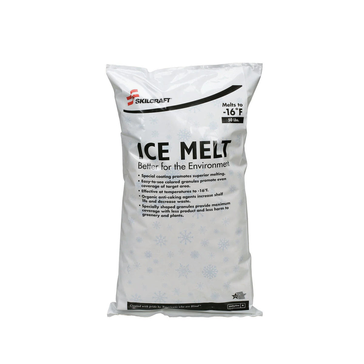 Ability One 6850-01-651-7455 Granular Ice Melt 50 lb. Blue — KVM Tools Inc.