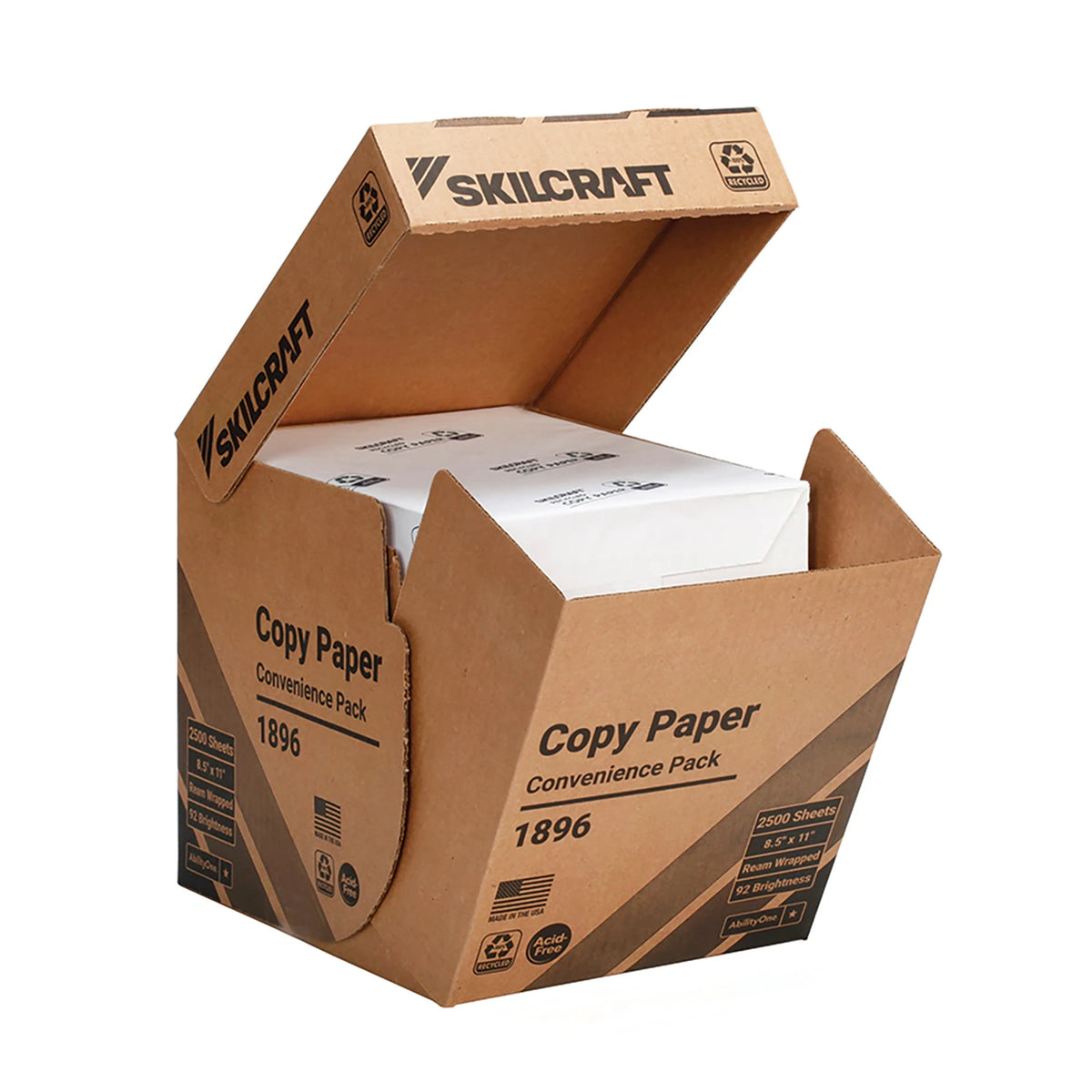 Ability One 7530-01-611-1896 Copier Paper Letter Paper Size Name, 20 l ...
