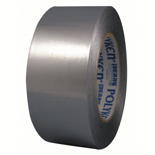Polyken 345SW Foil Tape 2 in x 60 yd, 5.5 mil Thick, Aluminum, Silver ...
