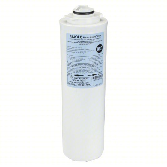 Elkay 51300C Replacement Filter Cartridge: 1.5 gpm, 3,000 gal, 9 1/2 i ...