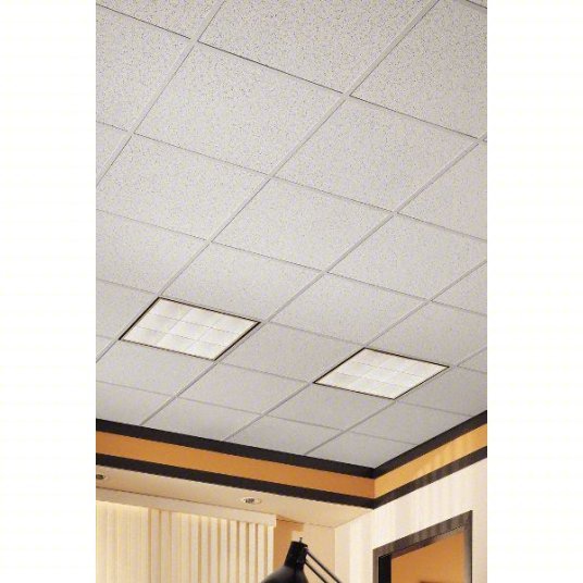 Armstrong 770 Ceiling Tile 24 in x 24 in, Square Lay-In, 15/16 in Grid ...