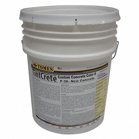 Tintcrete GRA-P38-1600 Concrete Mix 50 lb Container Size, Pail, 1 day ...