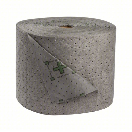 Brady HT153 Absorbent Roll 32 gal, 15 in x 15 in Perforated Size, Bale ...