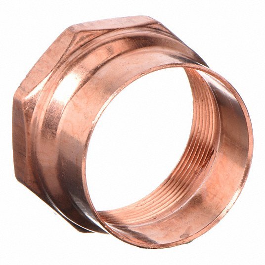 Nibco 603 1/2 Adapter Wrot Copper, Cup x FNPT, 1/2 in Copper Tube Size ...
