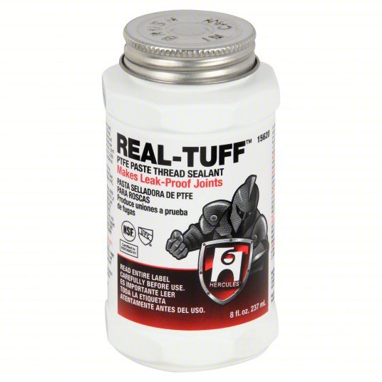 Hercules 15620 Pipe Thread Sealant Real Tuff, 9.6 fl oz, Brush-Top Can ...