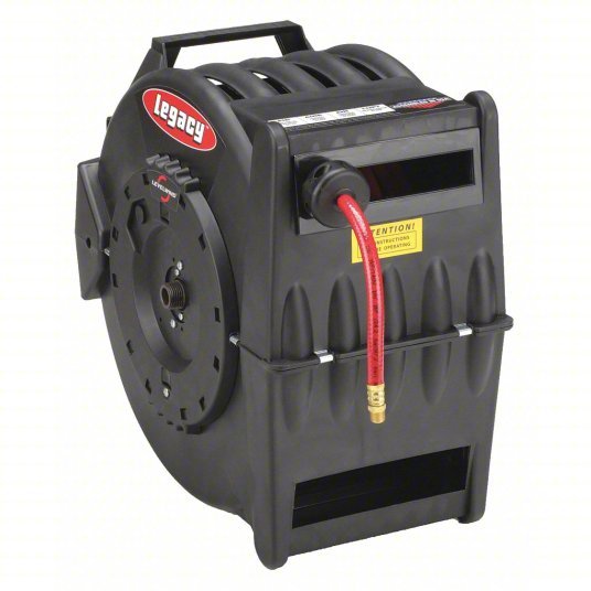 KVM Tools KV2VDF4 Spring Return Hose Reel, 1/2 in Hose Dia., 50 ft ...