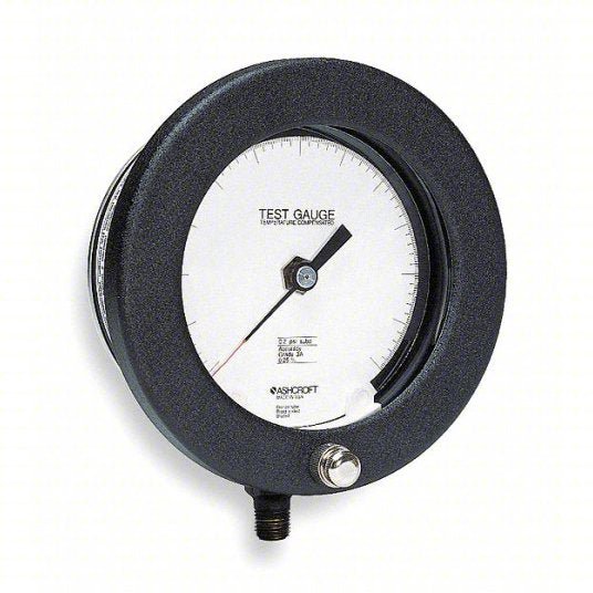 Ashcroft 451082AS02L30C4 Pressure Gauge, 0 to 30 psi, 1/4 in MNPT, Alu ...
