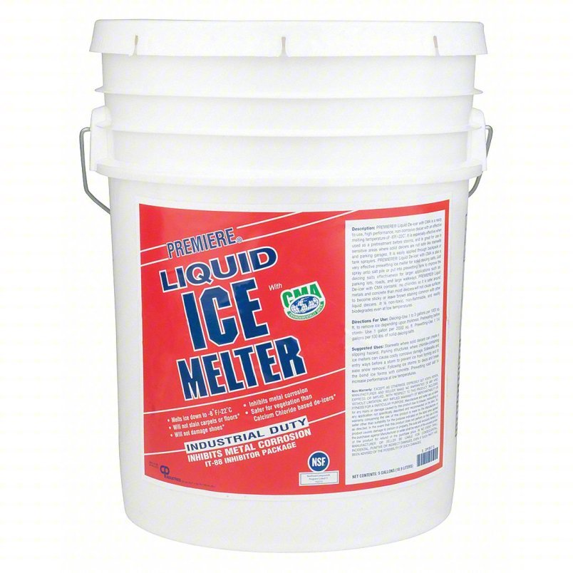 Premiere CPL005PL-GR Liquid Ice Melt 5 gal, -20°F, Pail, Colorless ...