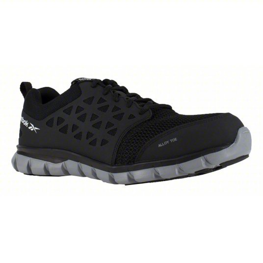 Reebok RB4041 Sublite Series, Alloy Toe Athletic Work Shoe, Black, EH ...