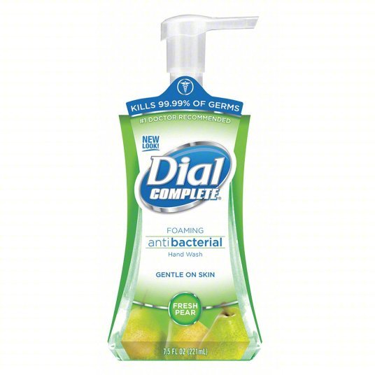 Dial 02934 Foam, 7.5 oz, Pump Bottle, Fresh Pear Fragrance, Antibacter ...