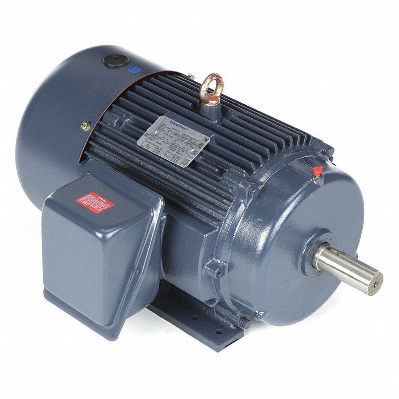 KVM Tools 48ZJ88 3-Phase General Purpose Motor, 1 1/2 HP, 56H Frame ...