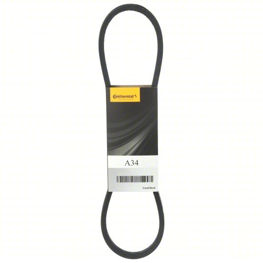 Contitech A38 V-Belt A38, 40 in Outside Lg, 1/2 in Top Wd, 5/16 in Thi ...