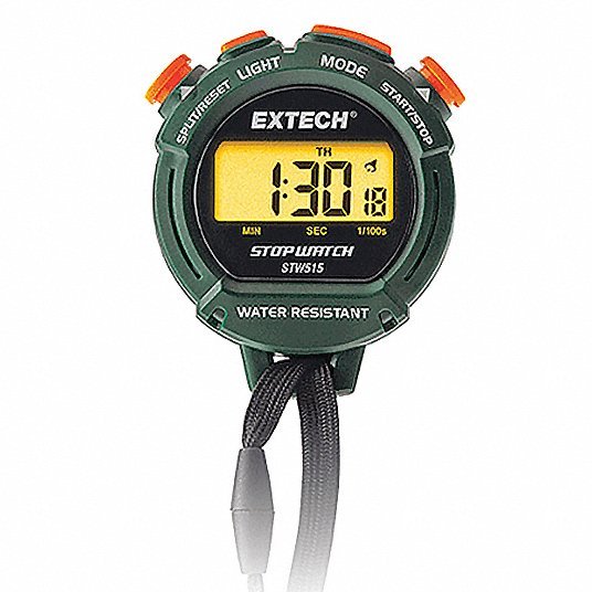 Extech STW515 Stopwatch, Digital, Multiline LCD — KVM Tools Inc.